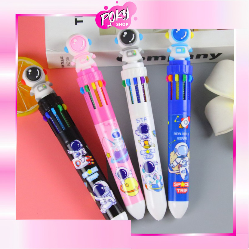 Jual POKY - S6221 Pulpen Mekanik 10 Warna / Tulisan Berwarna-warni ...