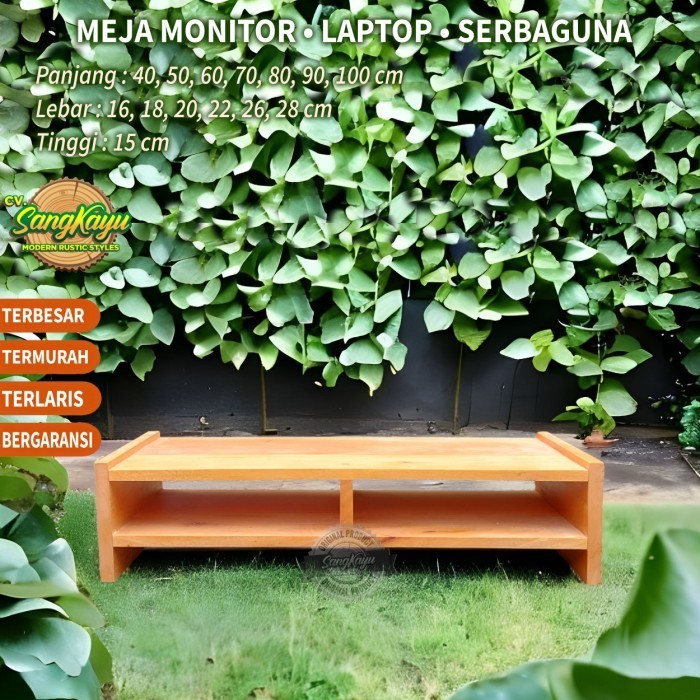 Jual Meja monitor kayu komputer meja laptop table monitor table ...