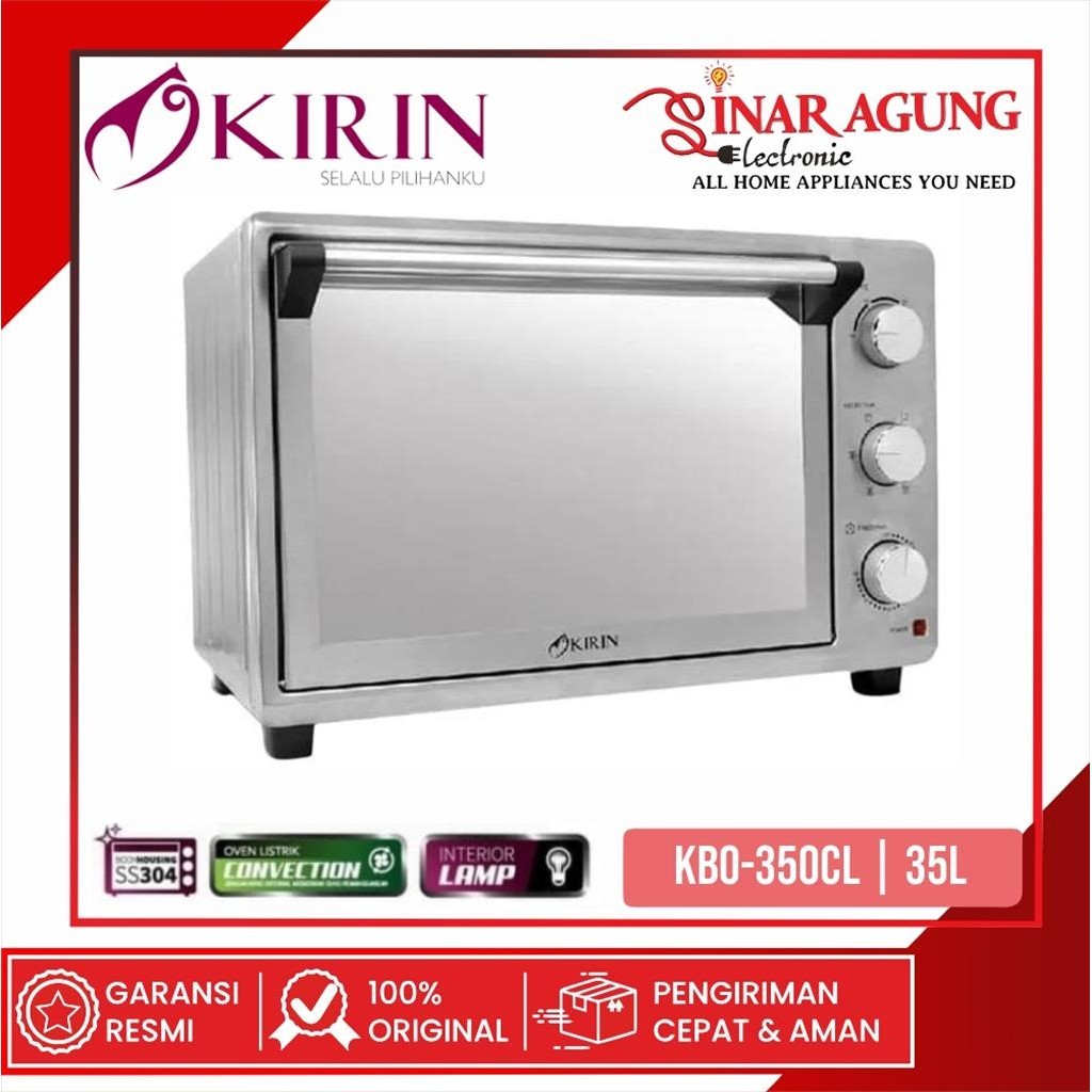 Jual KIRIN KBO350CL / KBO350 / KBO-350 STAINLESS STEEL (2 PEMANAS / 35 LITER / 750 WATT) GARANSI ...