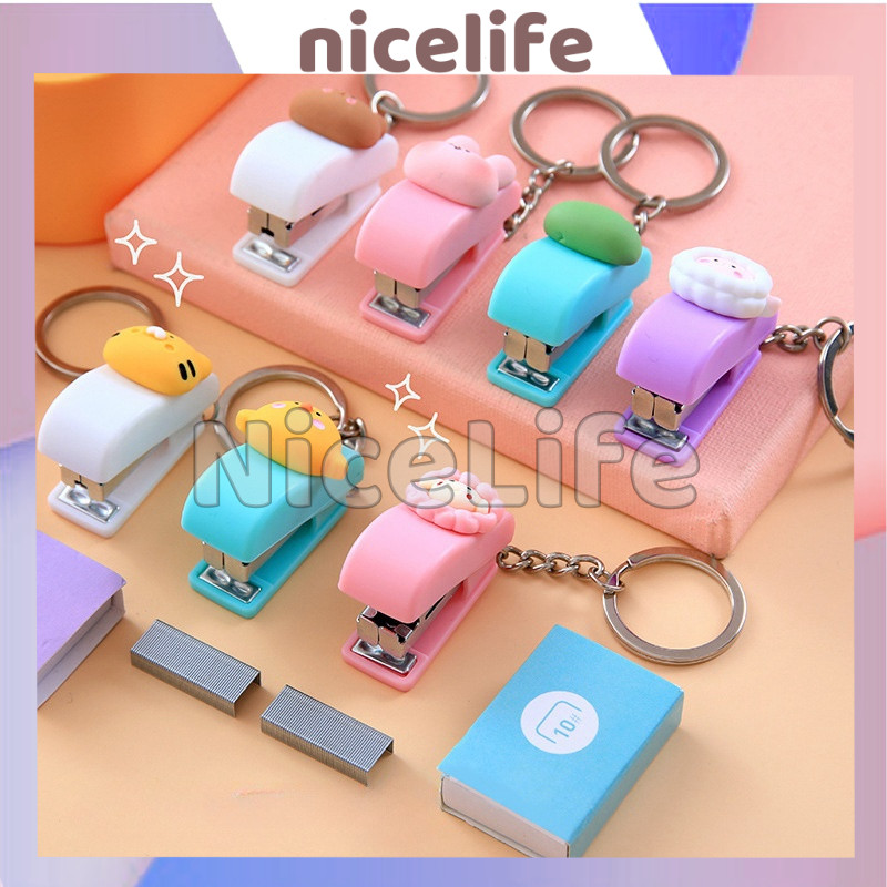 Jual Stapler Gantungan Kunci / Staples Lucu Kartun Mini Portabel ...