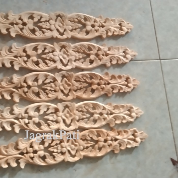 Jual ornamen ukiran kayu tempel 45x7 sangkar burung | Shopee Indonesia