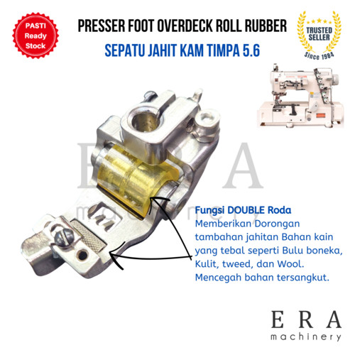 Jual Sepatu jahit Overdeck 5.6 Kamkut STEEL / TEFLON RODA karet jahit ...