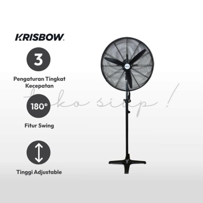 Jual Tokosiap Kipas Angin Berdiri Industrial Fan KRISBOW DF650-T 26 ...