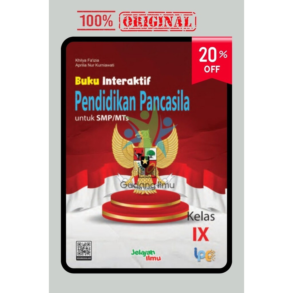 Jual Buku Paket Interaktif PPKN Kelas 9/IX SMP/MTS Kurikulum Merdeka Intan pariwara Tahun 2024 ...