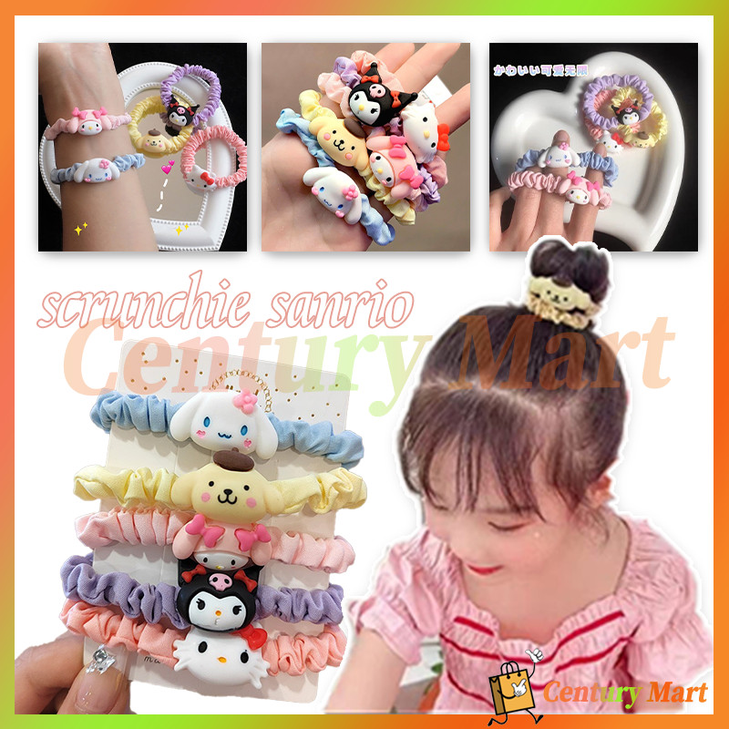Jual scrunchie sanrio /Aksesoris Rambut Wanita Karakter Lucu/Kuciran ...