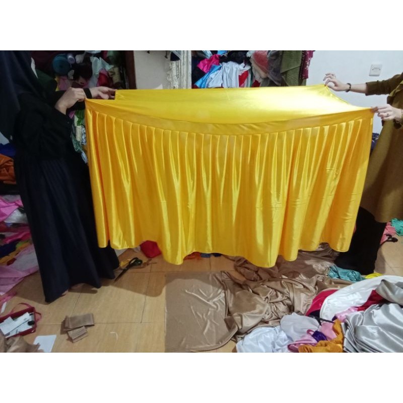 Jual Cover meja uk 142 x 72 cm tinggi 80 cm bahan kain filamin / meja ...
