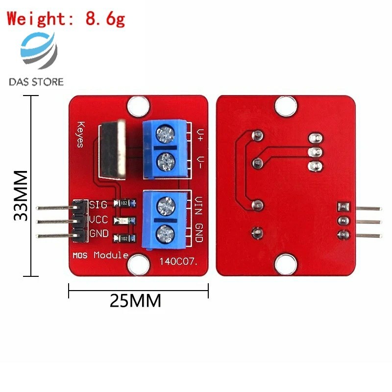 Jual Modul Mosfet Irf520 Mosfet Driver 100v 10a Motor Selenoid Module
