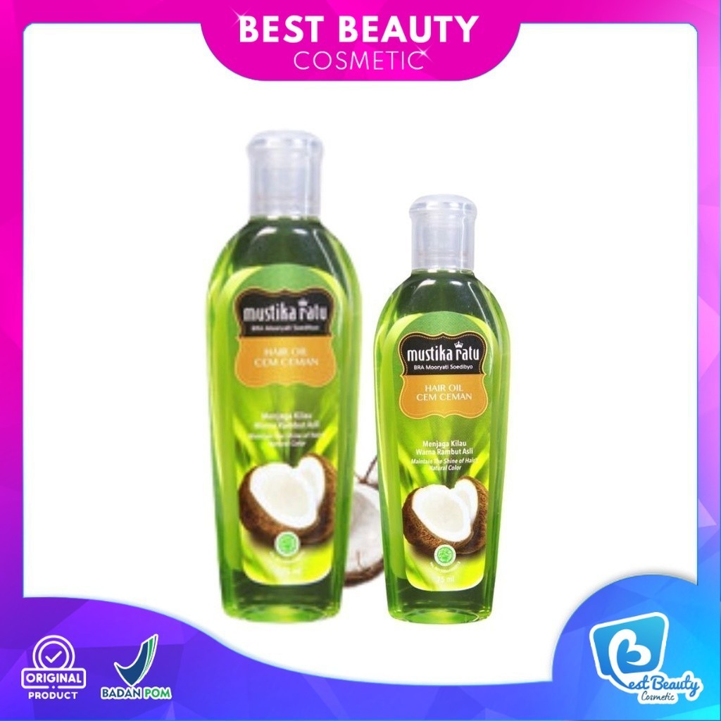 Jual ★ BB ★ Mustika Ratu Hair Oil - Minyak Cemceman 75ml - 175ml - Cem ...
