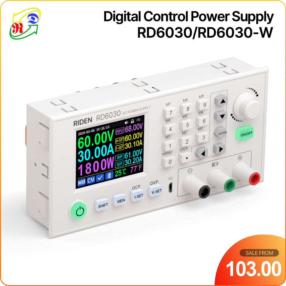 Jual RD RD6030 RD6030W 60V 30A DC Adjustable Step Down Voltage Bench Regulated Power Supply Buck ...
