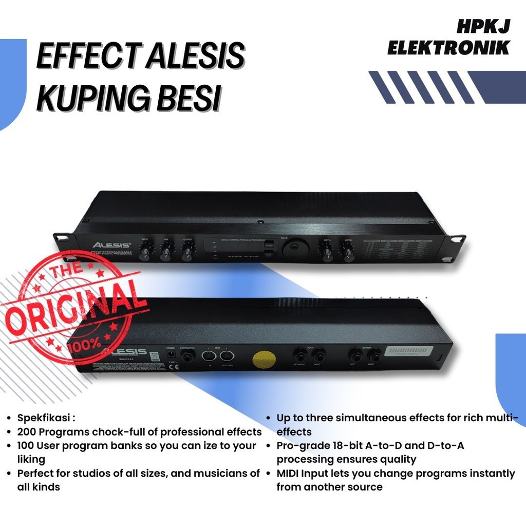 Jual EFFECT VOCAL ALESIS Effect Vocal Alesis efect vocal KUPING BESI ...