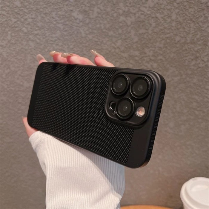 Jual PROMO [ CASE ANTI PANAS ] Cooling Nets Hard Case iPh 15 PROMAX 14 ...