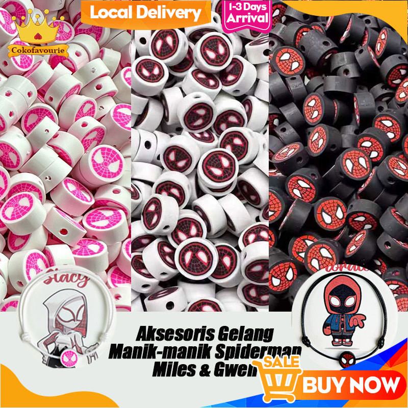 Jual COD Ready Stock Aksesoris Gelang Manik-manik Spiderman Miles ...