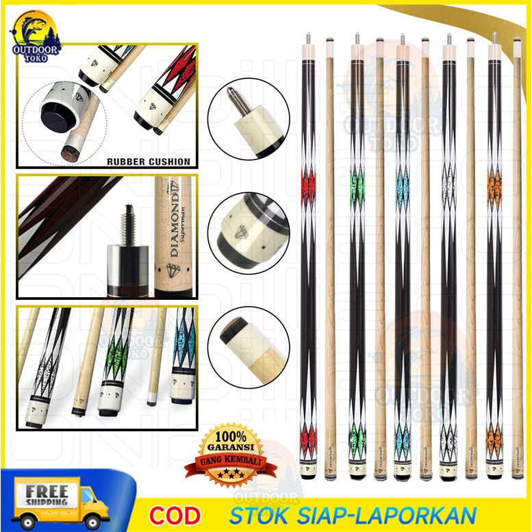 Jual Stick Billiard Diamond Maple Cue Stik Play Biliar Biliyar Biliard ...