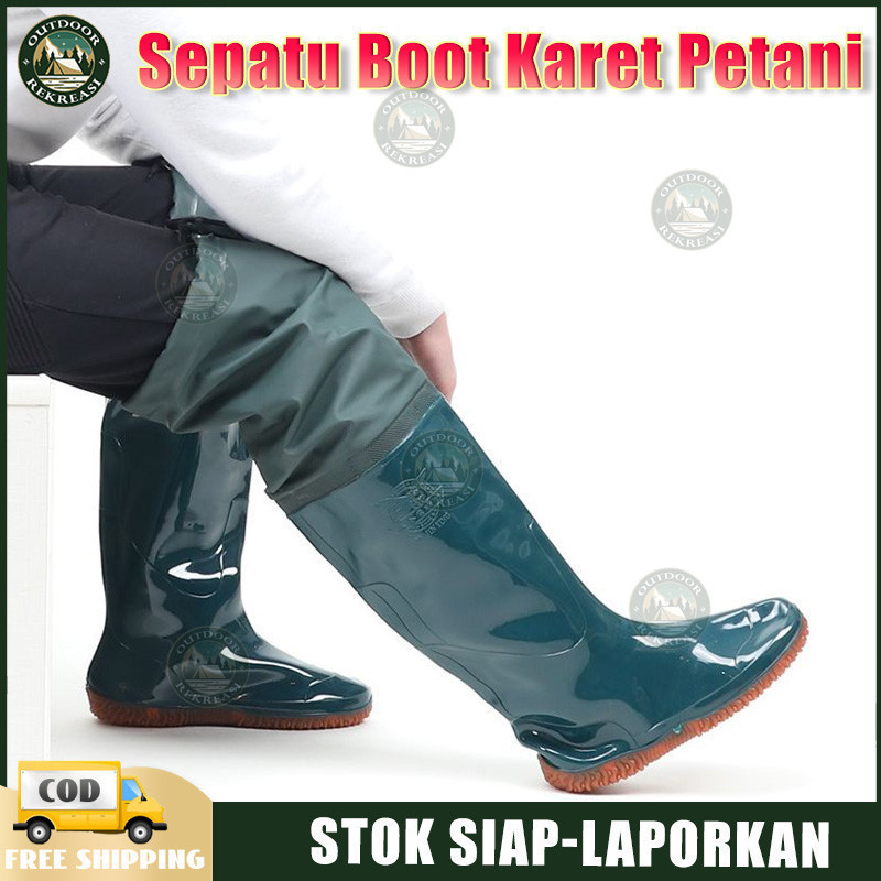 Jual SEPATU BOOT SAWAH TANI KOLAM MANCING 60 cm Sepatu Boots Wanita ...