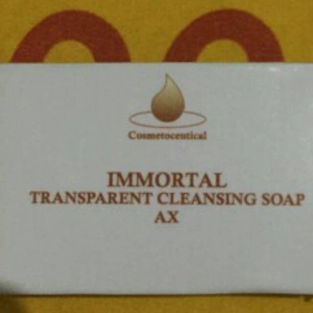 Jual Immortal transparent cleansing soap ax acne (sabun transparant ...