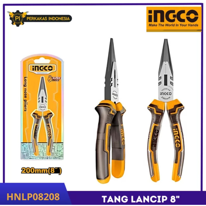 Jual Tang Catut Cabut Paku Lancip INGCO HLNP08208 8inch Gagang Karet ...