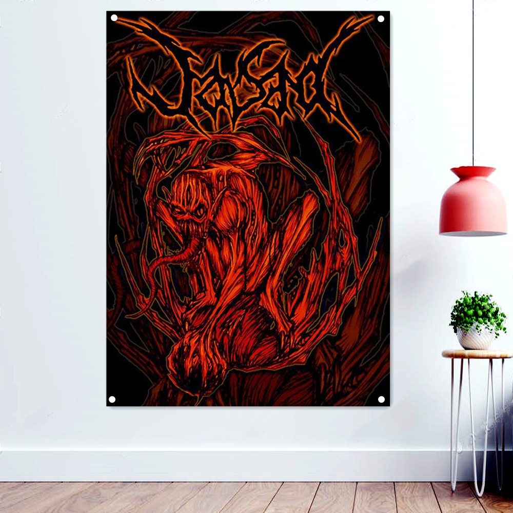Jual Demon Heavy Metal Music Rock Band Banner Wall Chart Fantastically ...