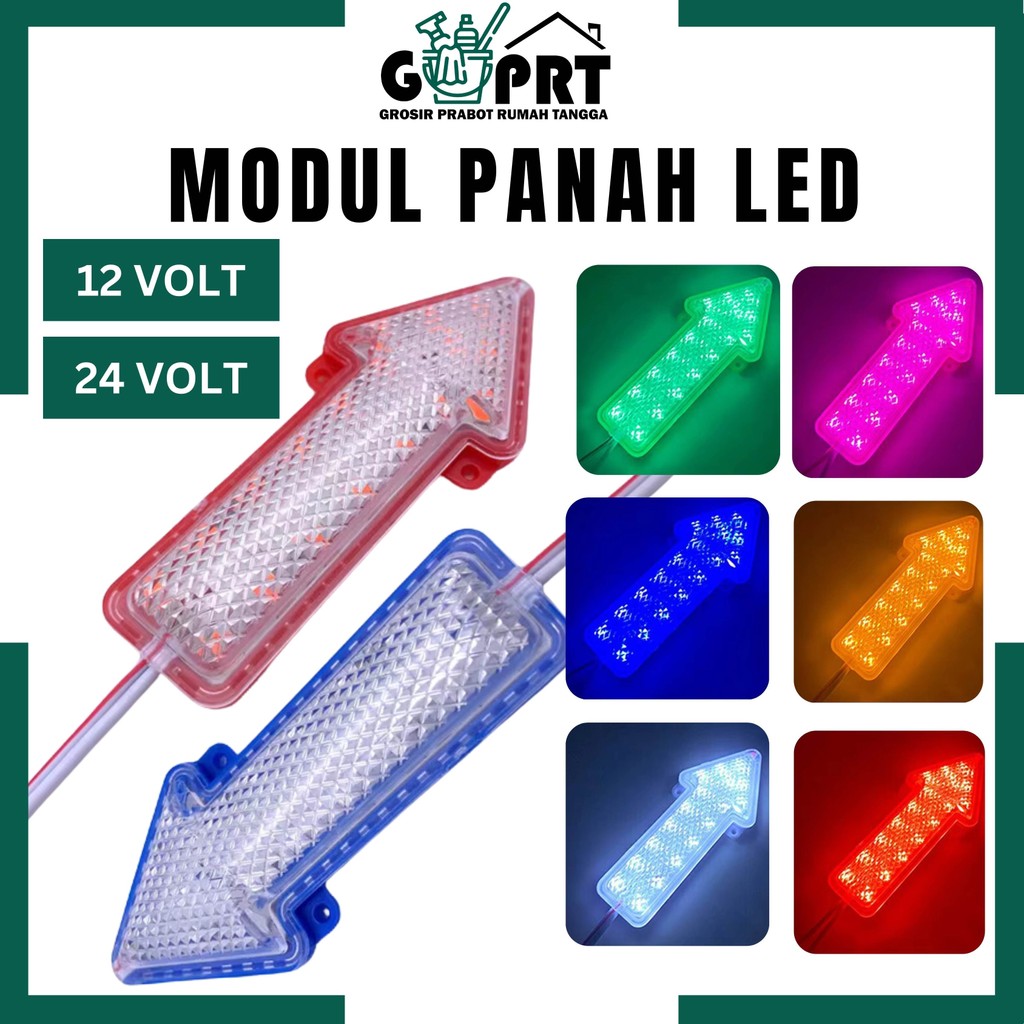 Jual Modul Lampu Led Panah 12V 24V Lampu Tambahan Sein Sign Variasi Motor Mobil Bak Truk ...