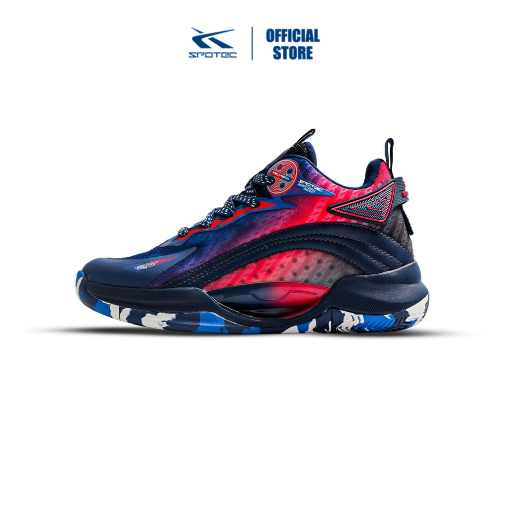 Jual Spotec Basketball Centrist Sepatu Basket Pria Wanita Biru Tua - Magenta | Shopee Indonesia