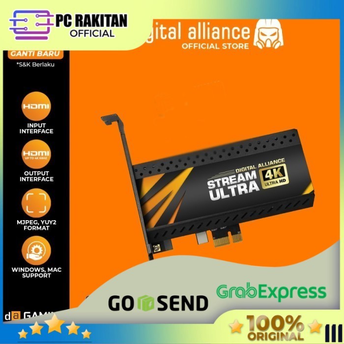 Jual DIGITAL ALLIANCE CAPTURE CARD PCI E STREAMER ULTRA 4K PCI | Shopee ...