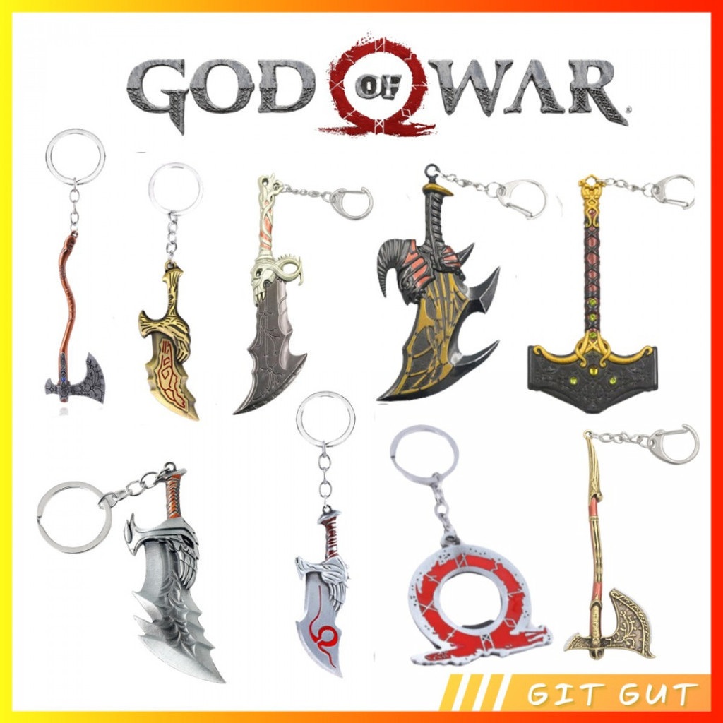 Jual Keychain Gantungan Kunci God of War Kratos Axe Blade | Shopee ...