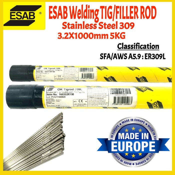 Jual KAWAT LAS ESAB TIG 309L 2,4MM | Shopee Indonesia