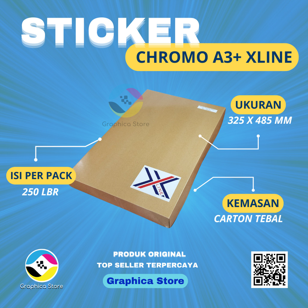 Jual Sticker Chromo Glossy Bontak | Sticker Chromo XLINE A3+ | Shopee ...
