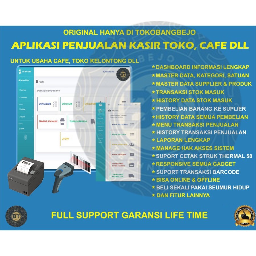Jual APLIKASI PENJUALAN KASIR POS INVENTORY TOKO KELONTONG TOKO HAPE ...