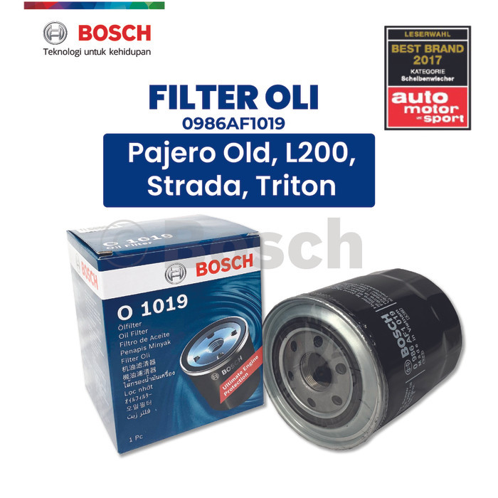 Jual Filter Oli / Oil Filter Pajero Old L200 Strada Triton Bosch ...