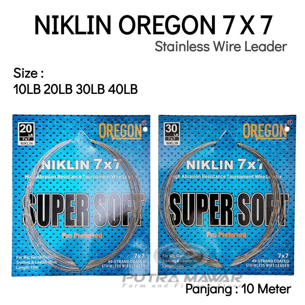 Jual Neklin Oregon 7x7 10lb 20 Lb 30lb Panjang 10 Meter Senar benang ...