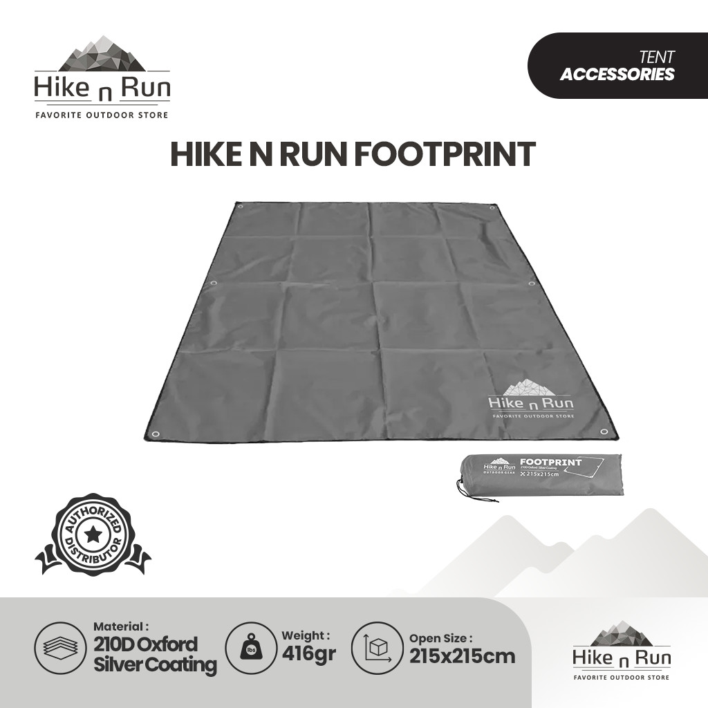 Jual Hike n Run Footprint HNR24FP01 – Alas Tenda Camping 3–4 Orang ...