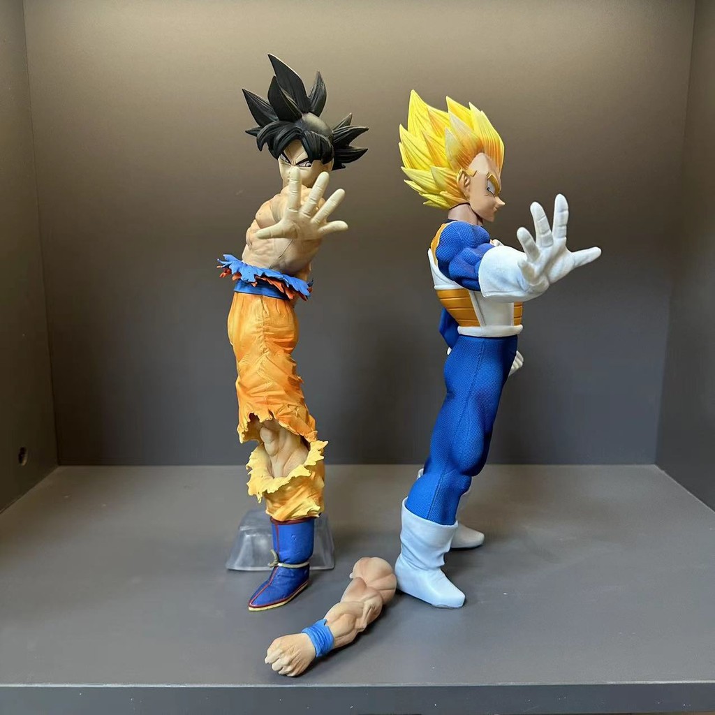 Jual 33cm Anime Dragon ball Drawing Hands Son Goku and Bejita Yonsei ...