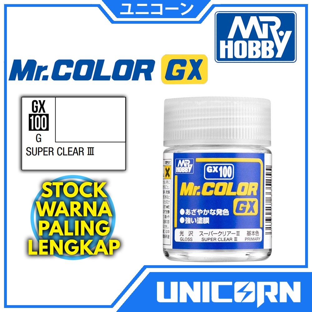 Jual Mr Color GX 100 Super Clear III / Mr Hobby GX-100 Cat Airbrush ...