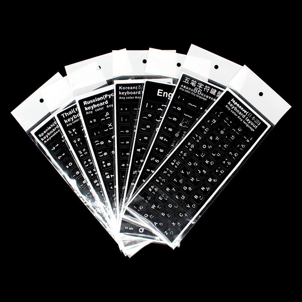 Jual keyboard stickers alphabet keyboard layout stickers for laptops ...