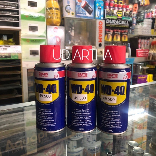 Jual WD 40 Anti Karat Pelumas Serbaguna 120 ml | Shopee Indonesia