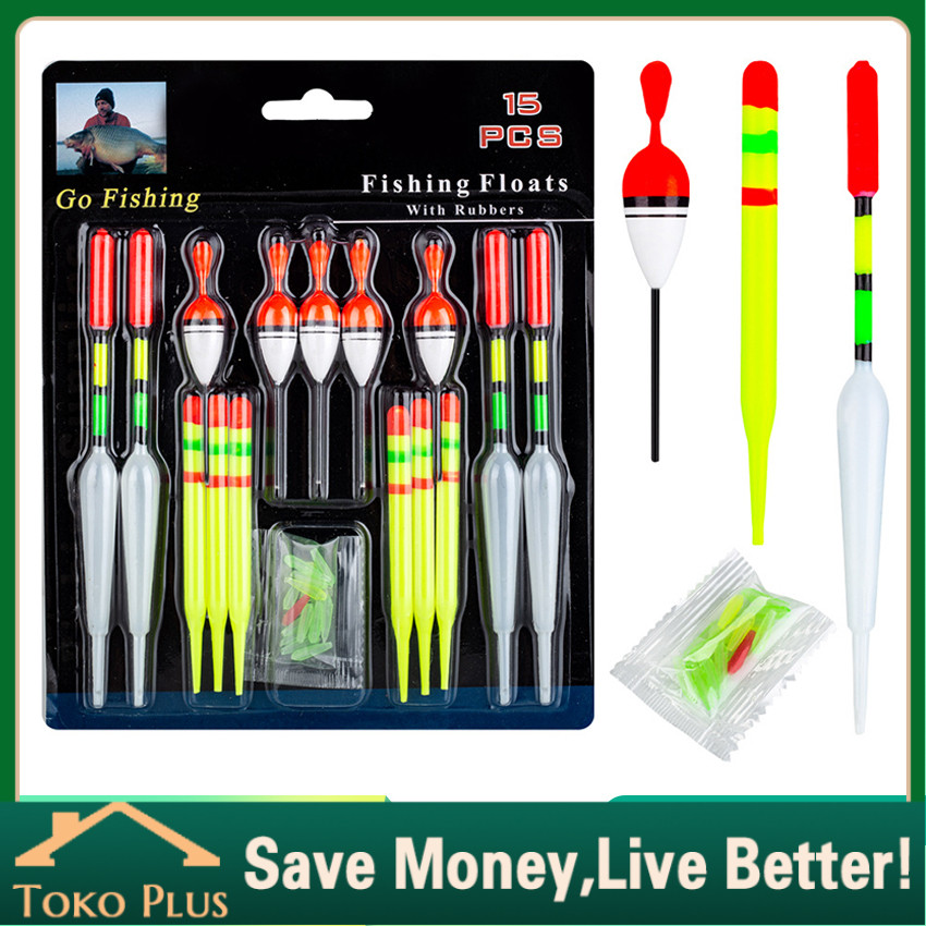 Jual 15Pcs Pelampung Kumbul Pancing Luminous Anti Badai Bersinar ...