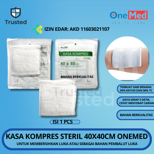 Jual Kasa Kompres Steril 40x40cm Onemed | Shopee Indonesia