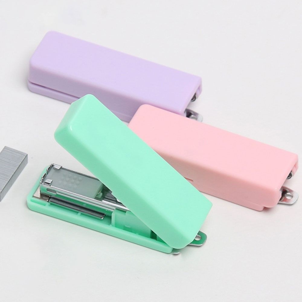 Jual Creative Candy Color Mini Stapler Multifunction Metal Bookbinding ...