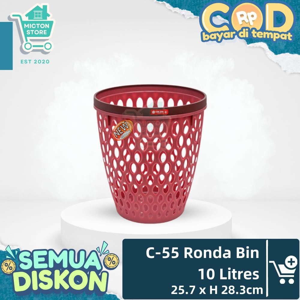 Jual MICTON Lion Star C-55 Ronda Bin 10 Litres Tempat Sampah Premium ...