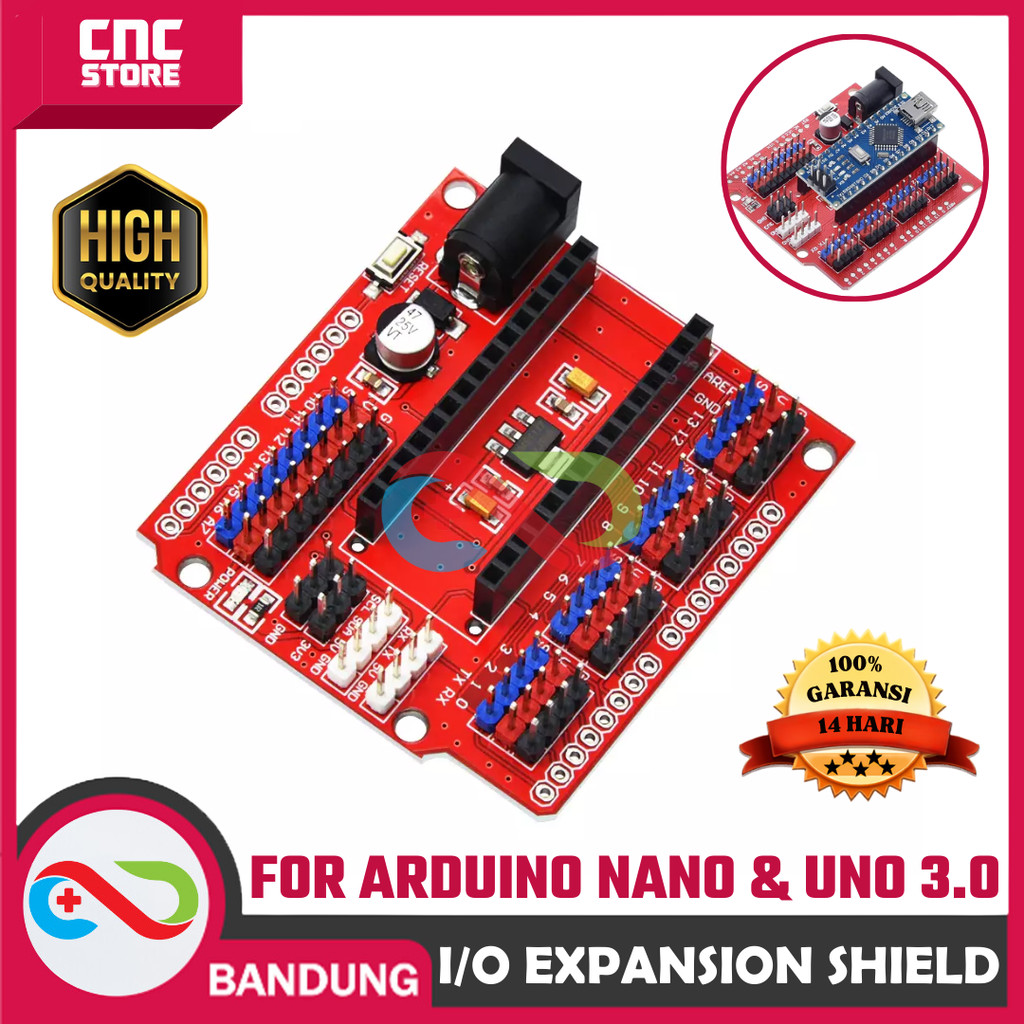 Jual I/O EXPANSION SHIELD EXTENSION BOARD FOR ARDUINO NANO dan UNO 3.0 ...