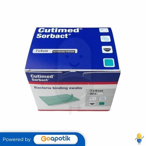 Jual Cutimed Sorbact Swab 7 X 9 Cm Box 40 Pcs | Shopee Indonesia