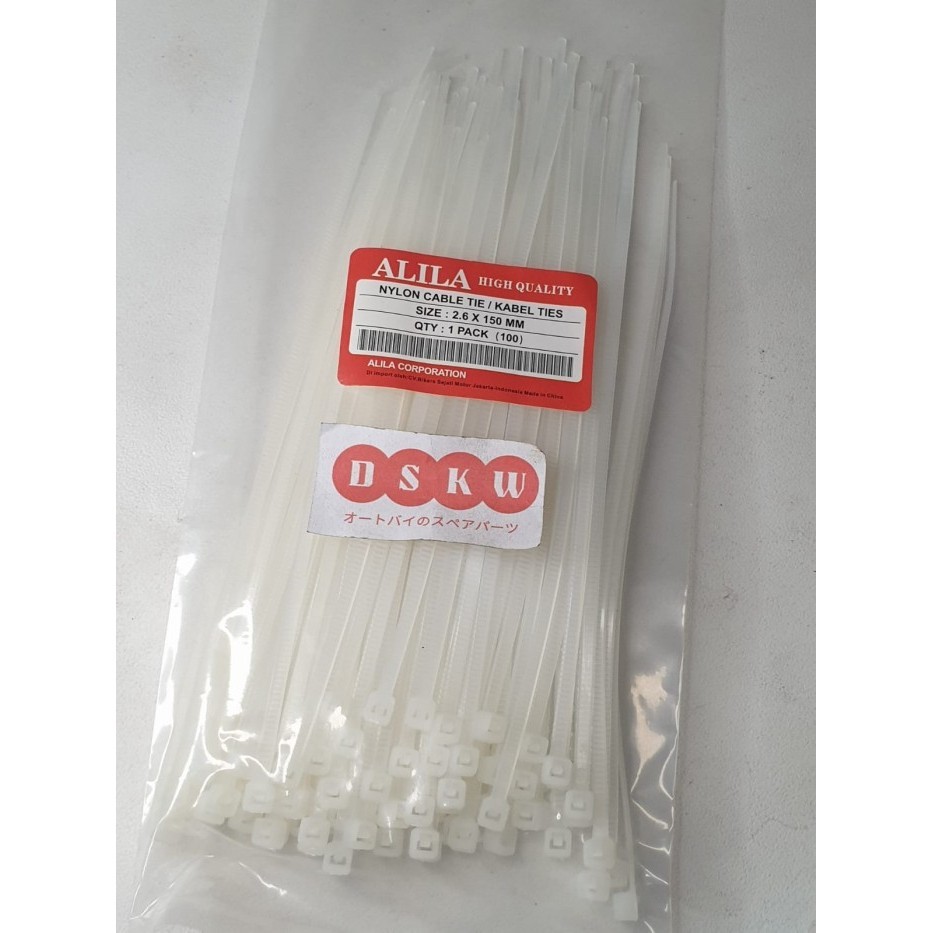 Jual Kabel Ties 150 Putih Isi 100 Pcs | Shopee Indonesia