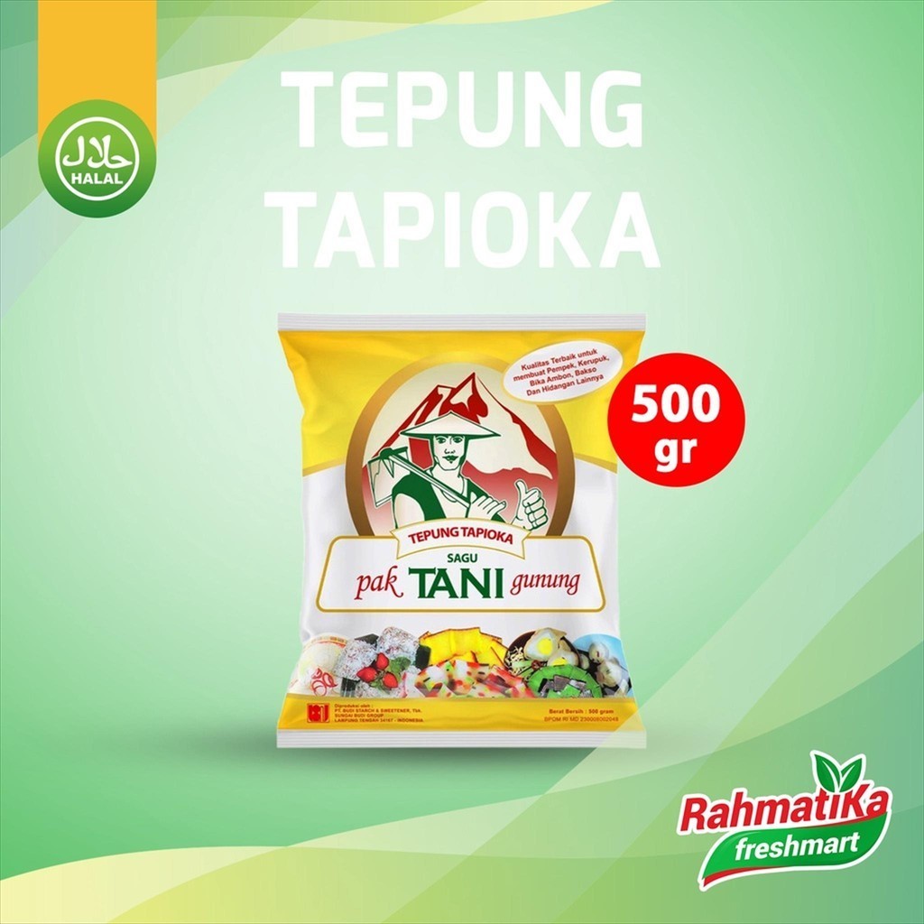 Jual Tepung Tapioka Cap Pak Tani Gunung 500 gr | Shopee Indonesia