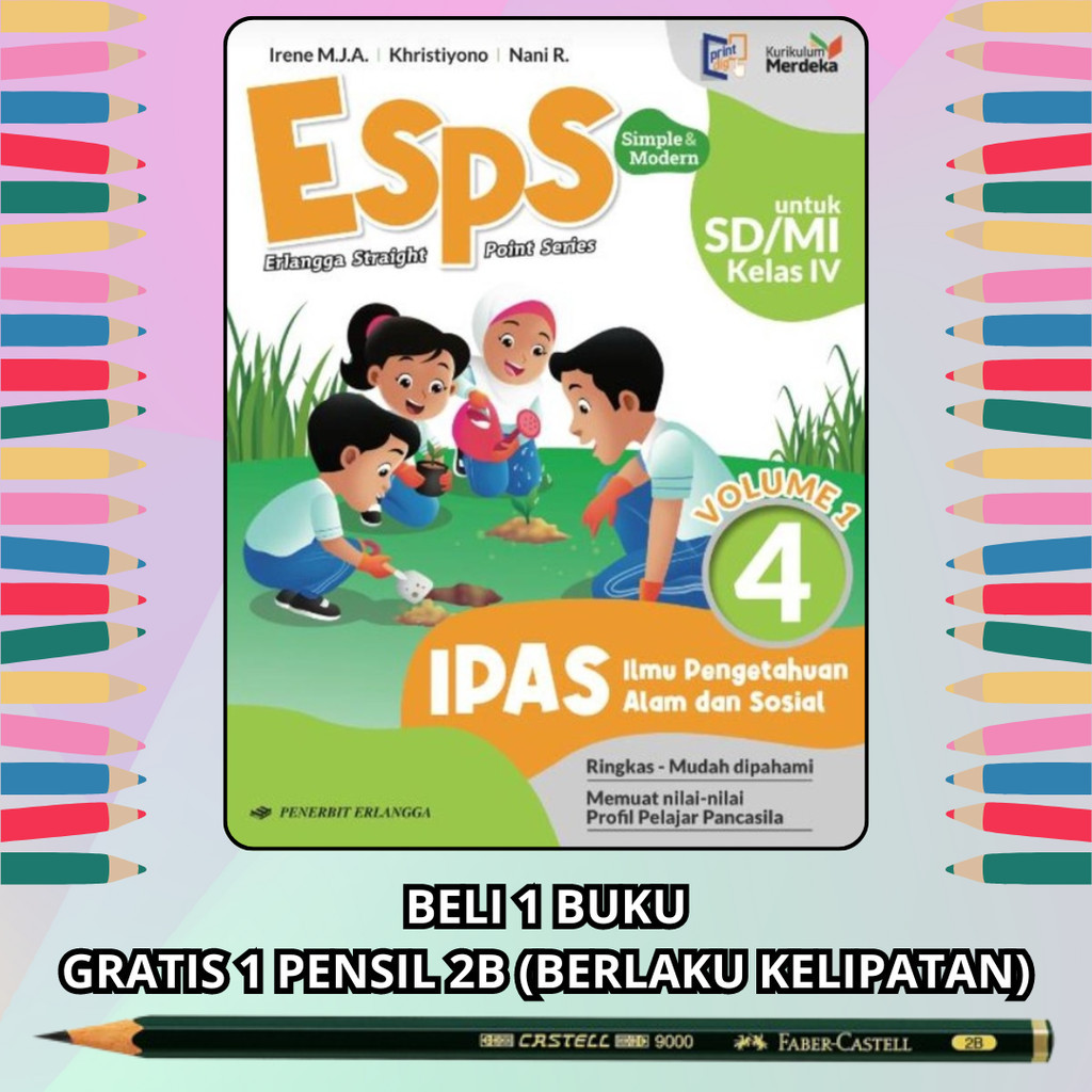 Jual Erlangga KURIKULUM MERDEKA ESPS IPAS Kelas 4 vol 1 SD/MI | Shopee Indonesia