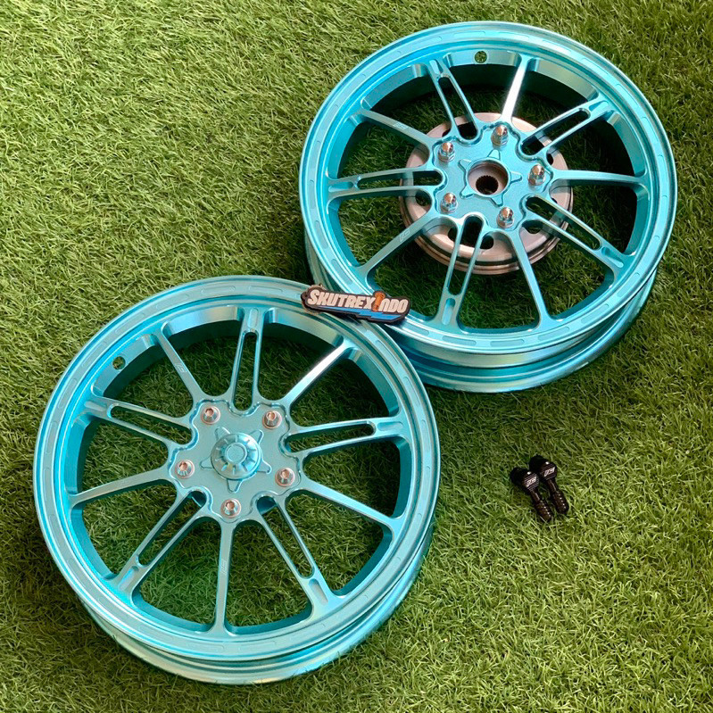 Jual Velg NC Project Type Drag ICE Blue Set Vespa Sprint Prima LX S GTS ...