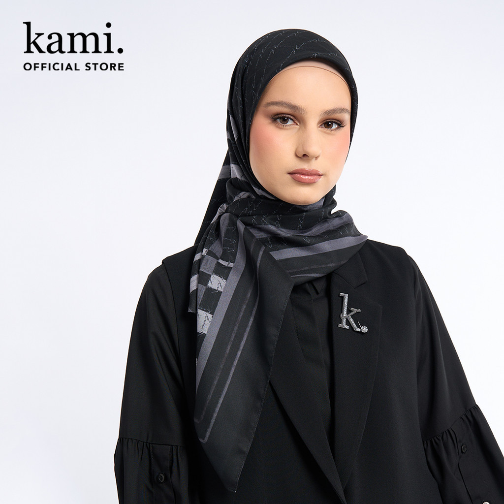 Jual Kami Mono Riddle Signature Scarf Hijab Segi Empat | Shopee Indonesia