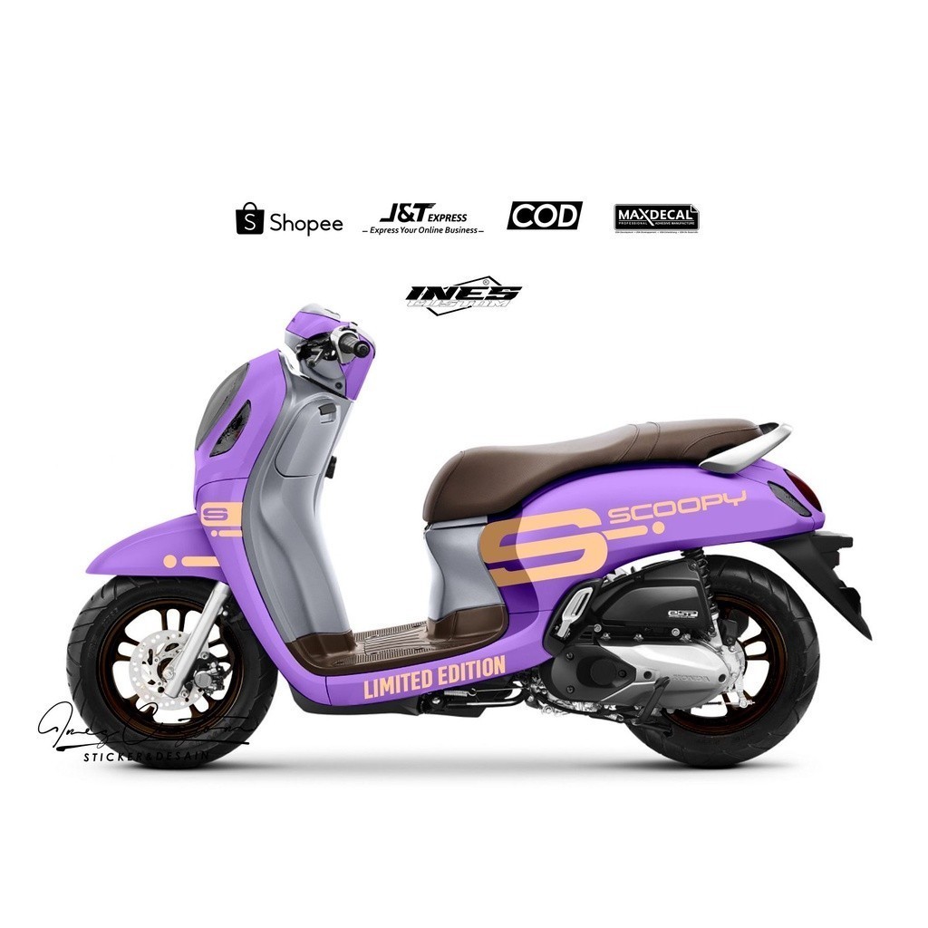 Jual stiker scoopy cutting scoopy list simple | Shopee Indonesia