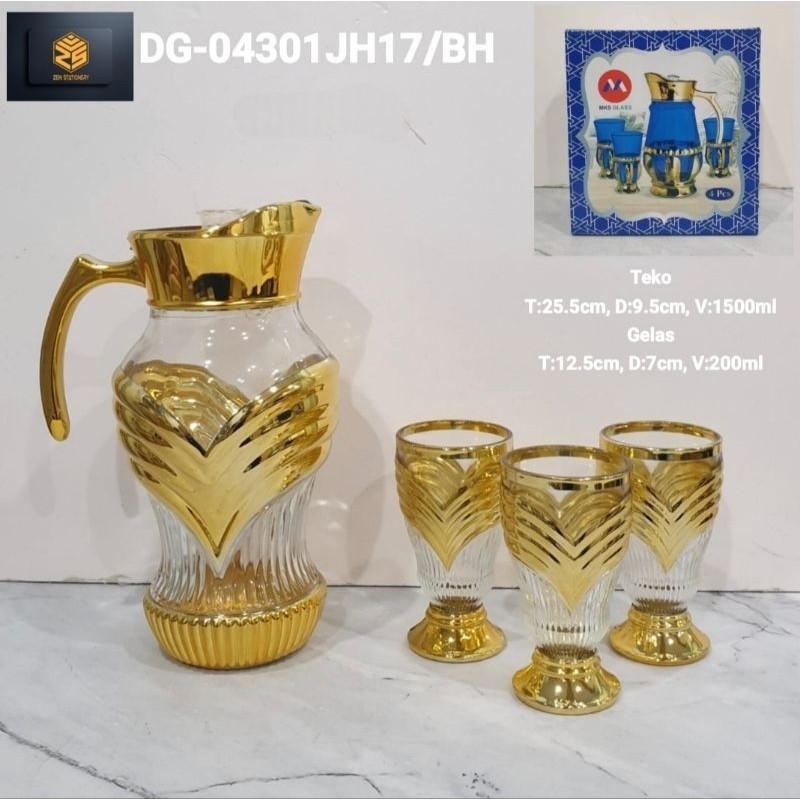 Jual Teko Sultan Set DG-04301 ( isi 4 Pcs ) /Teko Set Mewah/ Kado ...