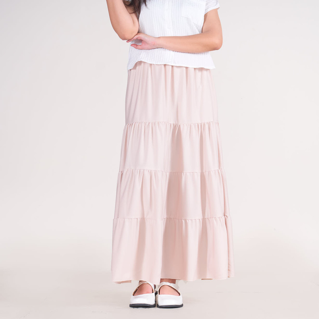 Jual Chava Skirt Korean Style - Rok Panjang - Rok Maxi - Rok A Line ...