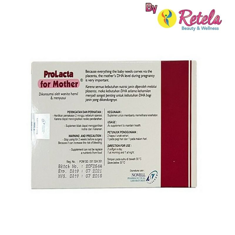 Jual PROLACTA DHA FOR MOTHER 6X10 | Shopee Indonesia